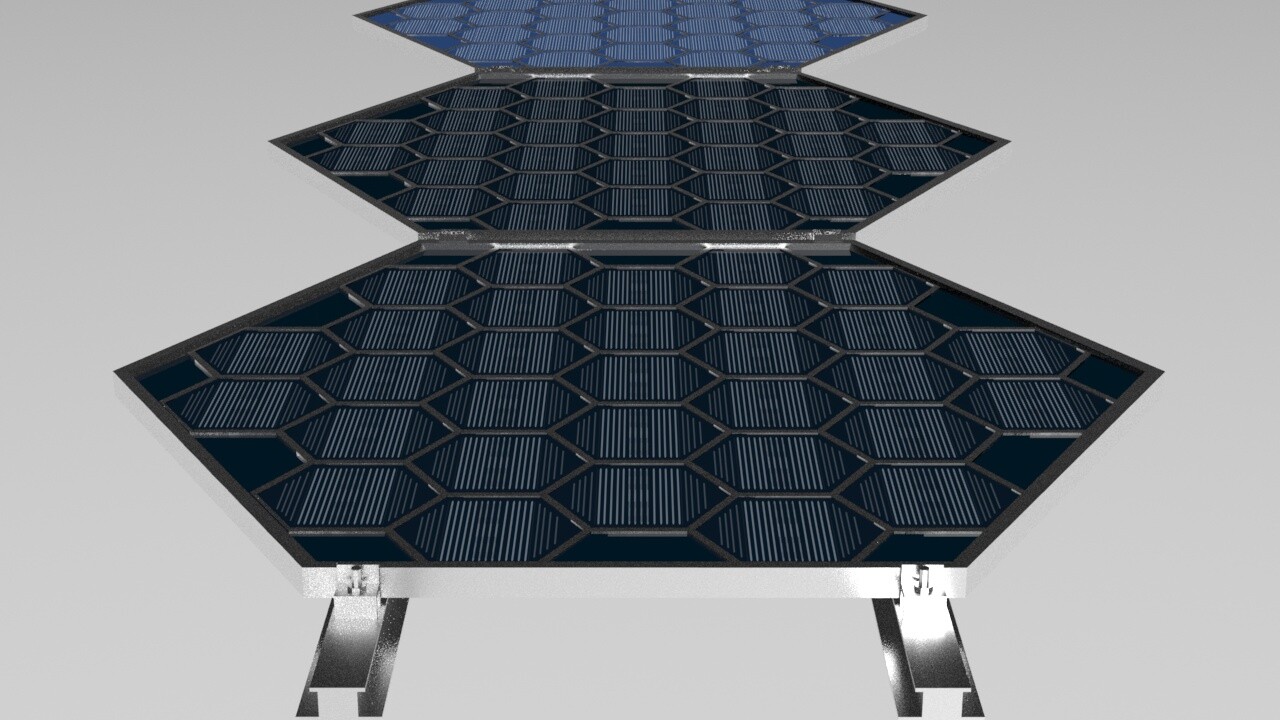 ArtStation - Solar Panel Hexagonal | Resources