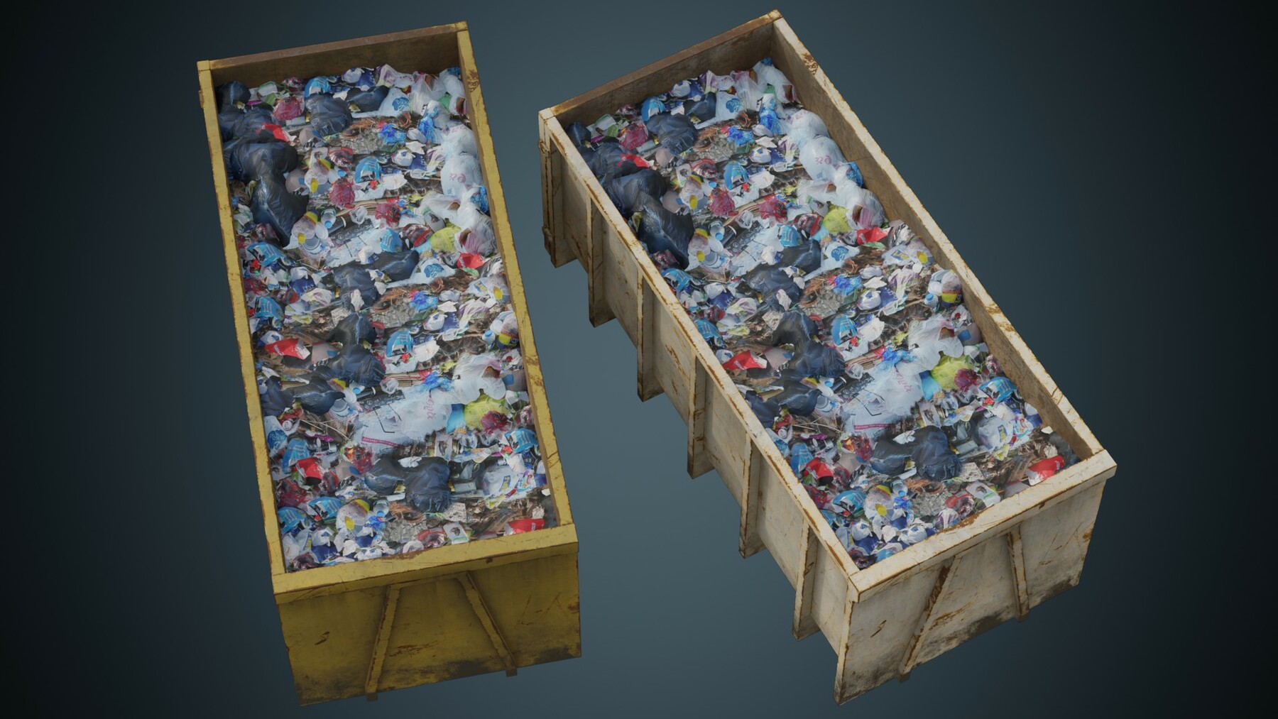 ArtStation - Garbage Container 3B | Game Assets