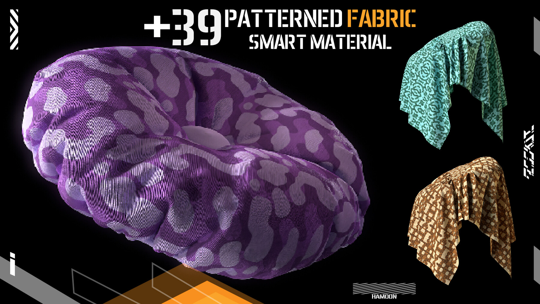 ArtStation - +39 patterned fabric smart material | Resources