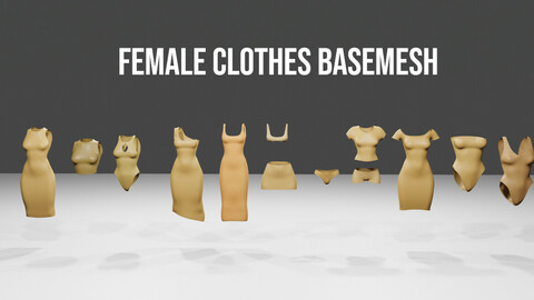 ArtStation - Female Clothes Base Meshes | Resources