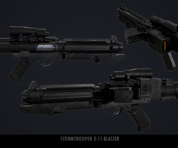 ArtStation - E_11_Blaster | Game Assets