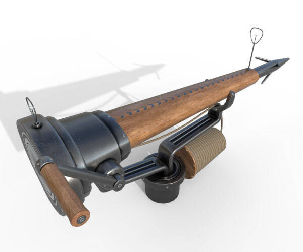 ArtStation - Metal weapon harpoon PBR Low-poly 3D model | Resources