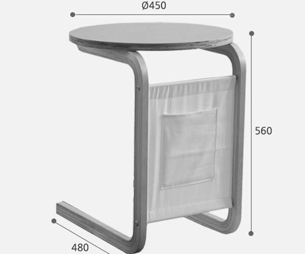 ArtStation - solid wood pocket side table | Resources