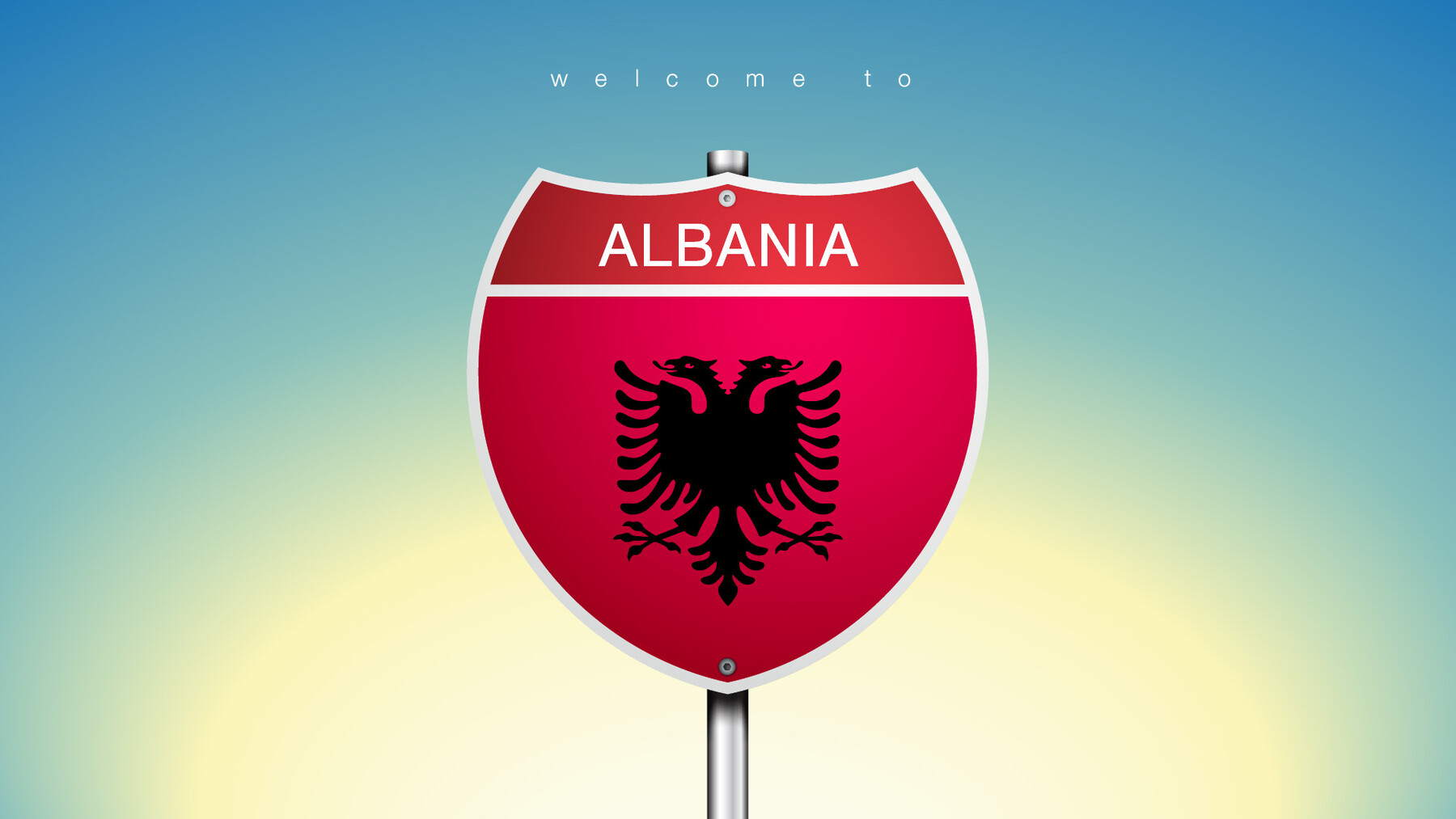ArtStation - 20 ICON The City Label & Map of ALBANIA In American Signs ...