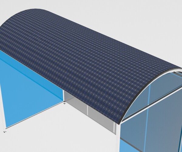 ArtStation - Solar Panel Bus Station | Resources