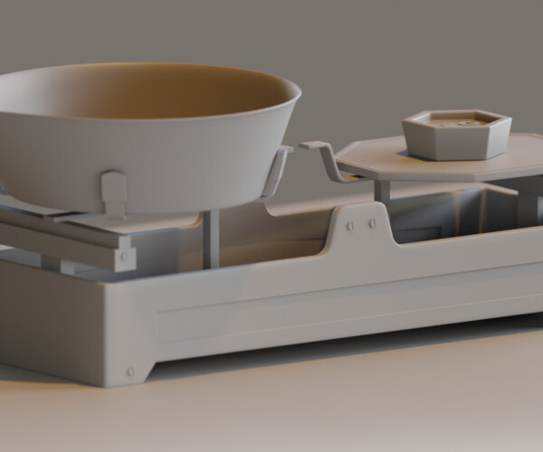 ArtStation - Traditional Old Balancing Weighing Scale Machine 3d Model ...