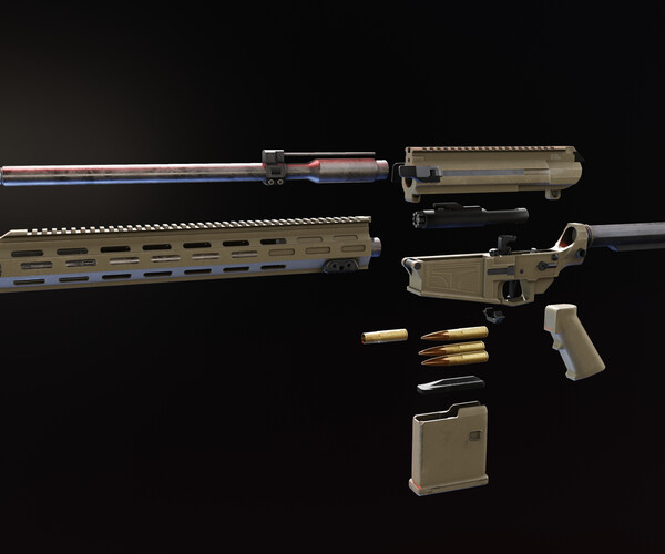 ArtStation - CROM CR-7 500 Blackout | Game Assets