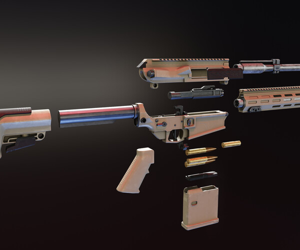 ArtStation - CROM CR-7 500 Blackout | Game Assets