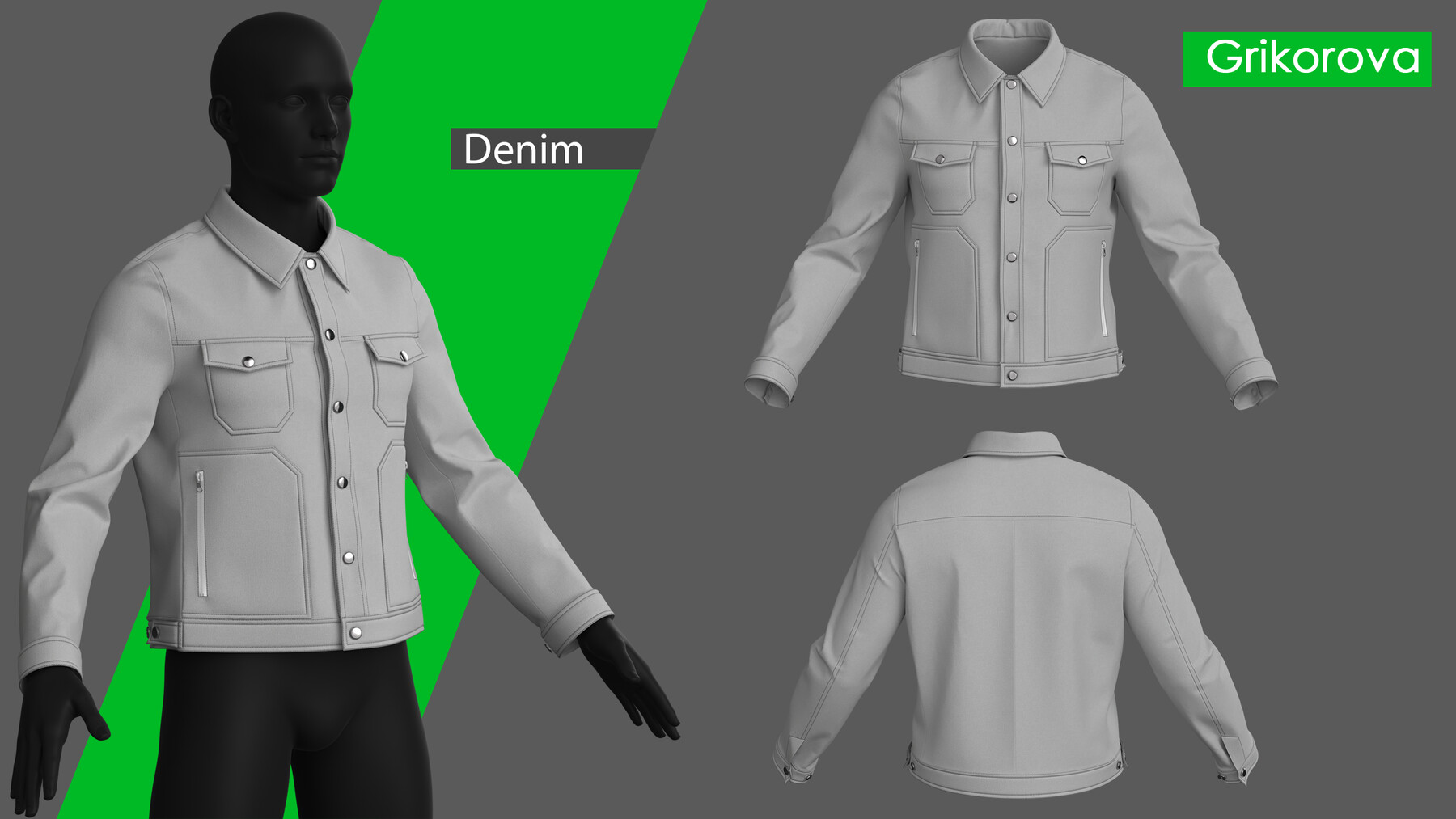 ArtStation - basic man jackets pack | Resources