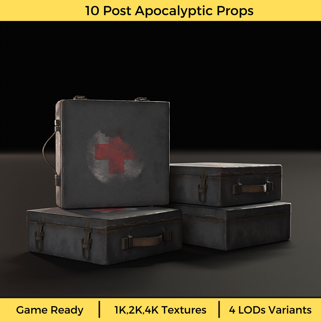ArtStation - 10 Post Apocalyptic Props | Resources