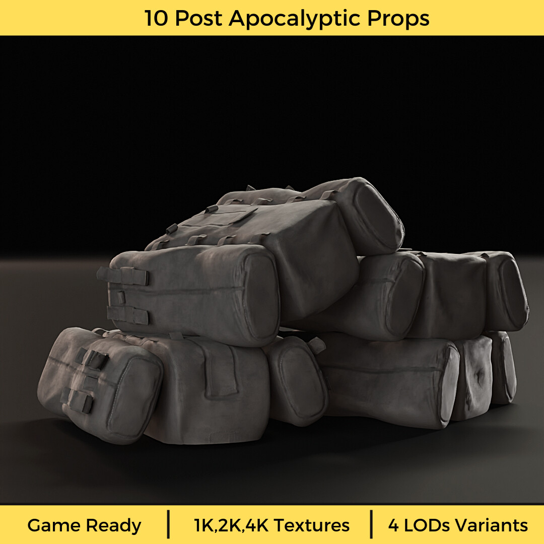 ArtStation - 10 Post Apocalyptic Props | Resources