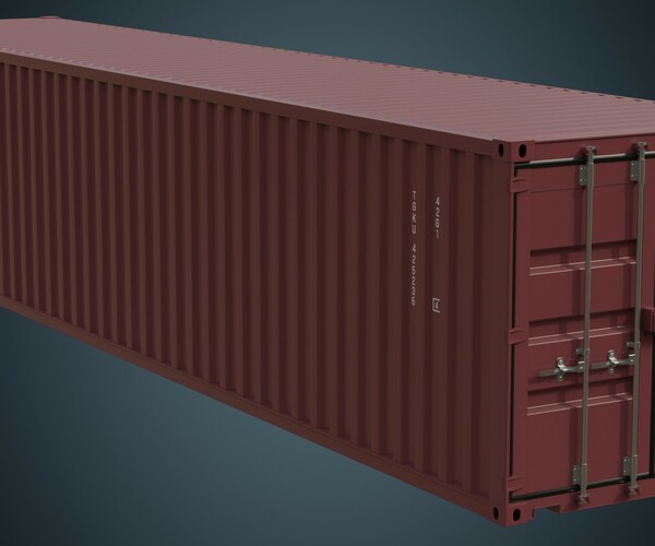 ArtStation - Cargo Container 3A | Game Assets