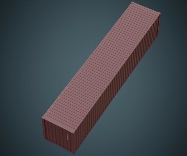 ArtStation - Cargo Container 3A | Game Assets
