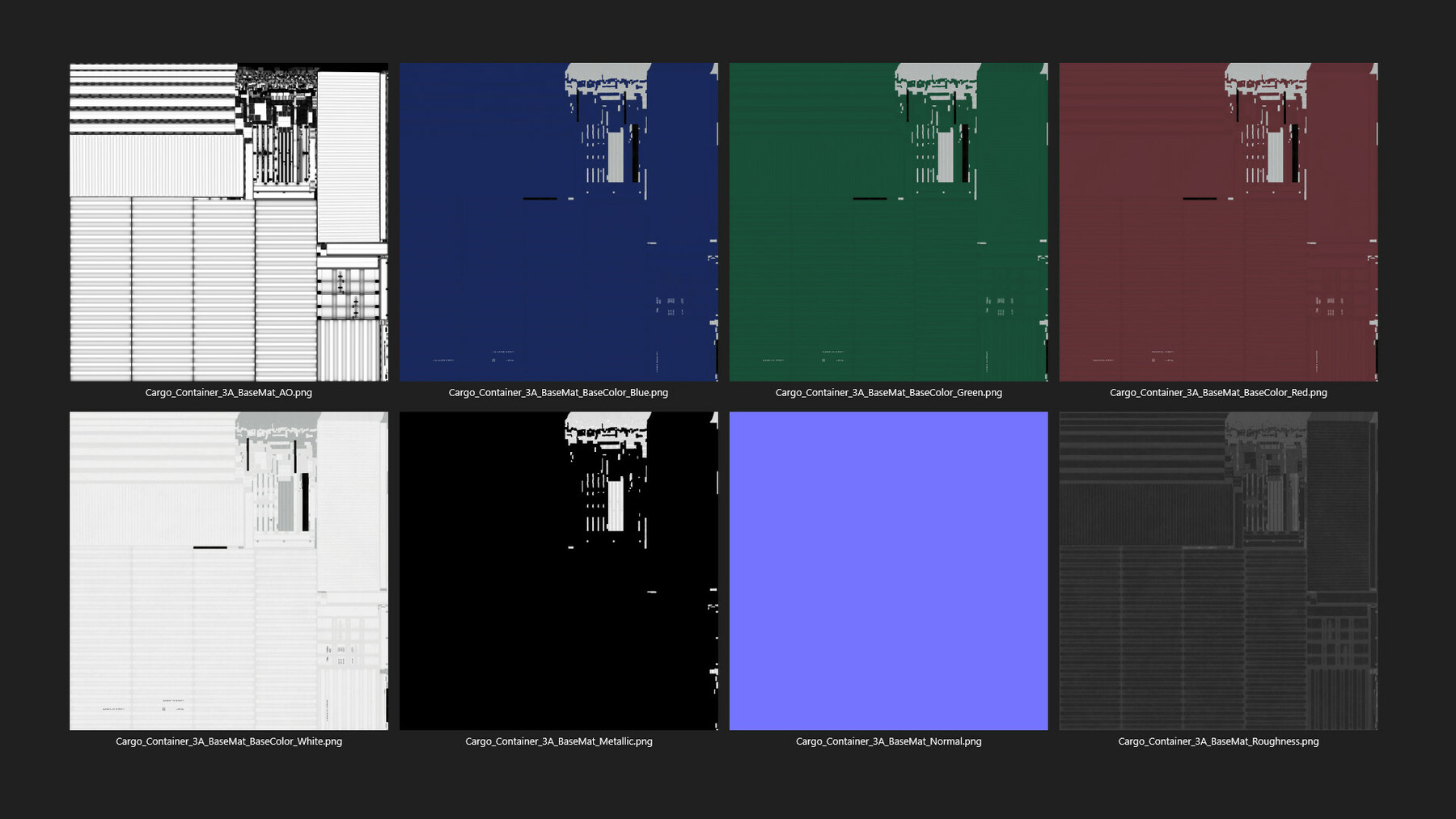 ArtStation - Cargo Container 3A | Game Assets
