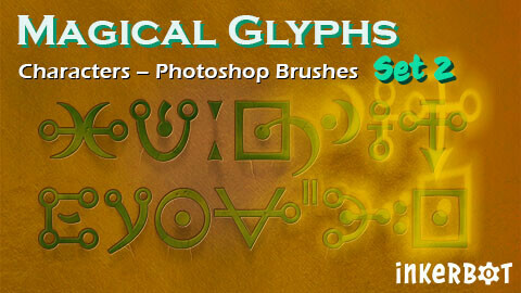 ArtStation - Magical Glyphs - Characters 3 | Photoshop Brushes and ...