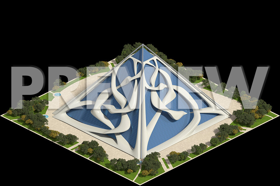 ArtStation - Architecture (Tile#0009, 2x2) – Dimetric Projection ...