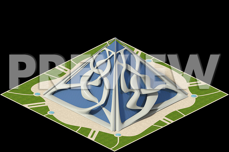 ArtStation - Architecture (Tile#0009, 2x2) – Dimetric Projection ...