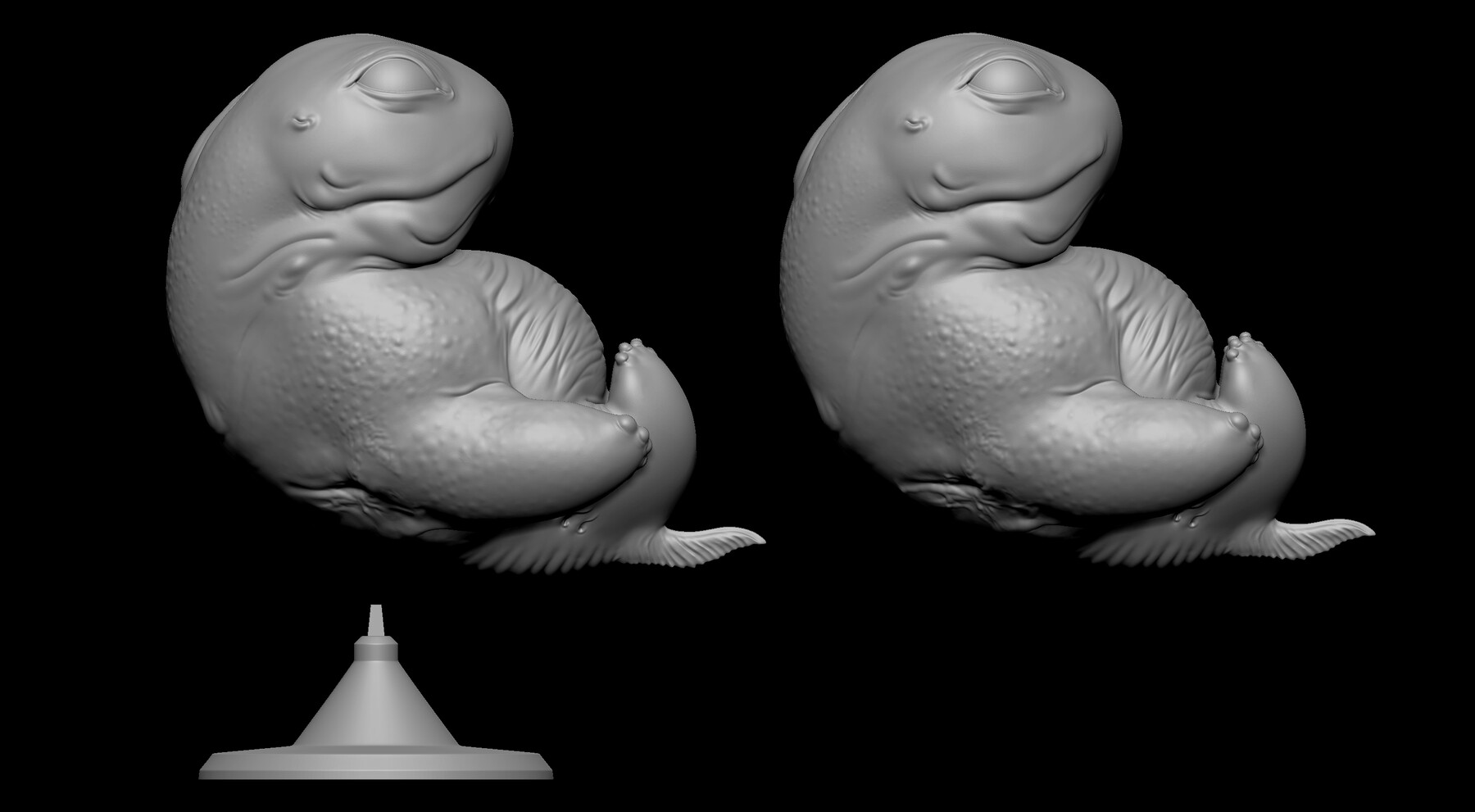 ArtStation - 3D PRINTABLE HP LOVECRAFT DEEP ONE EMBRYO | Resources