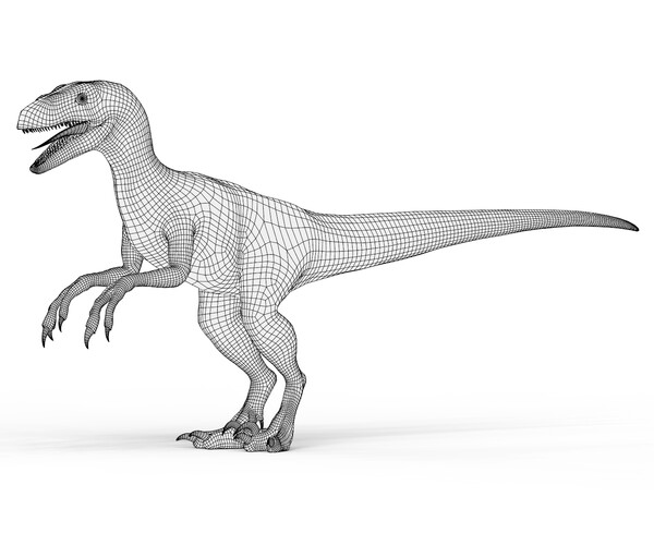 ArtStation - Velociraptor Dinosaur 3D Model | Resources