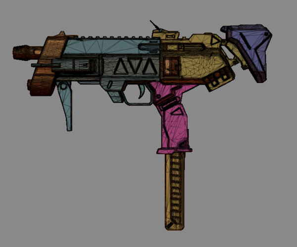 ArtStation - Overwatch - Sombra Machine Pistol | Game Assets
