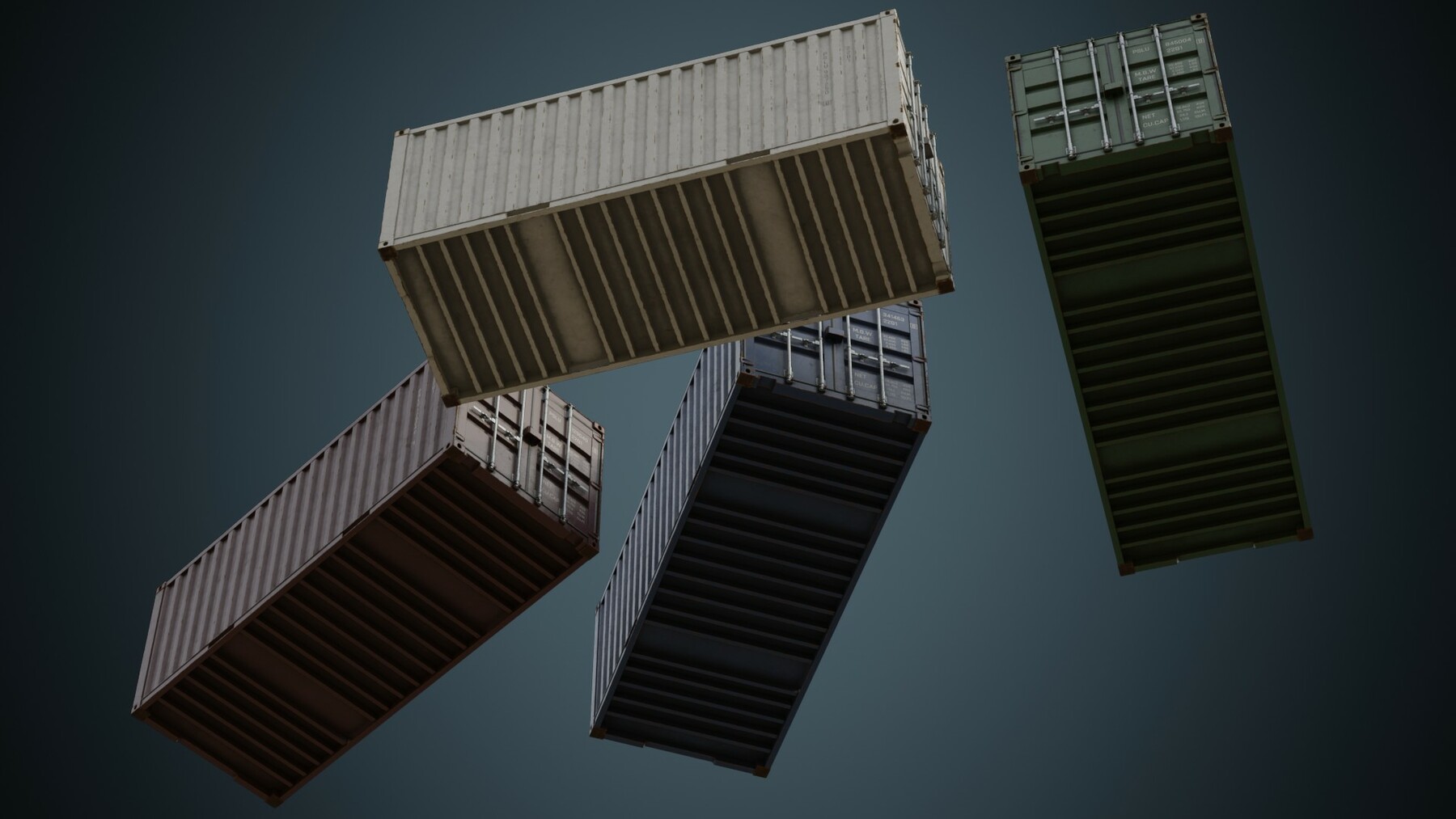 ArtStation - Cargo Container 4B | Game Assets