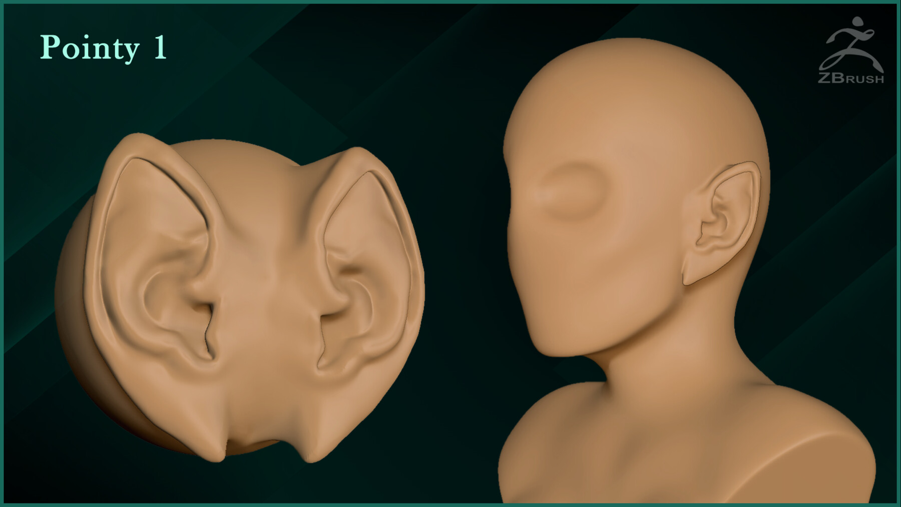 ArtStation - 14 Realistic / Humanoid Ear VDM Brush / FBX / OBJ | Brushes