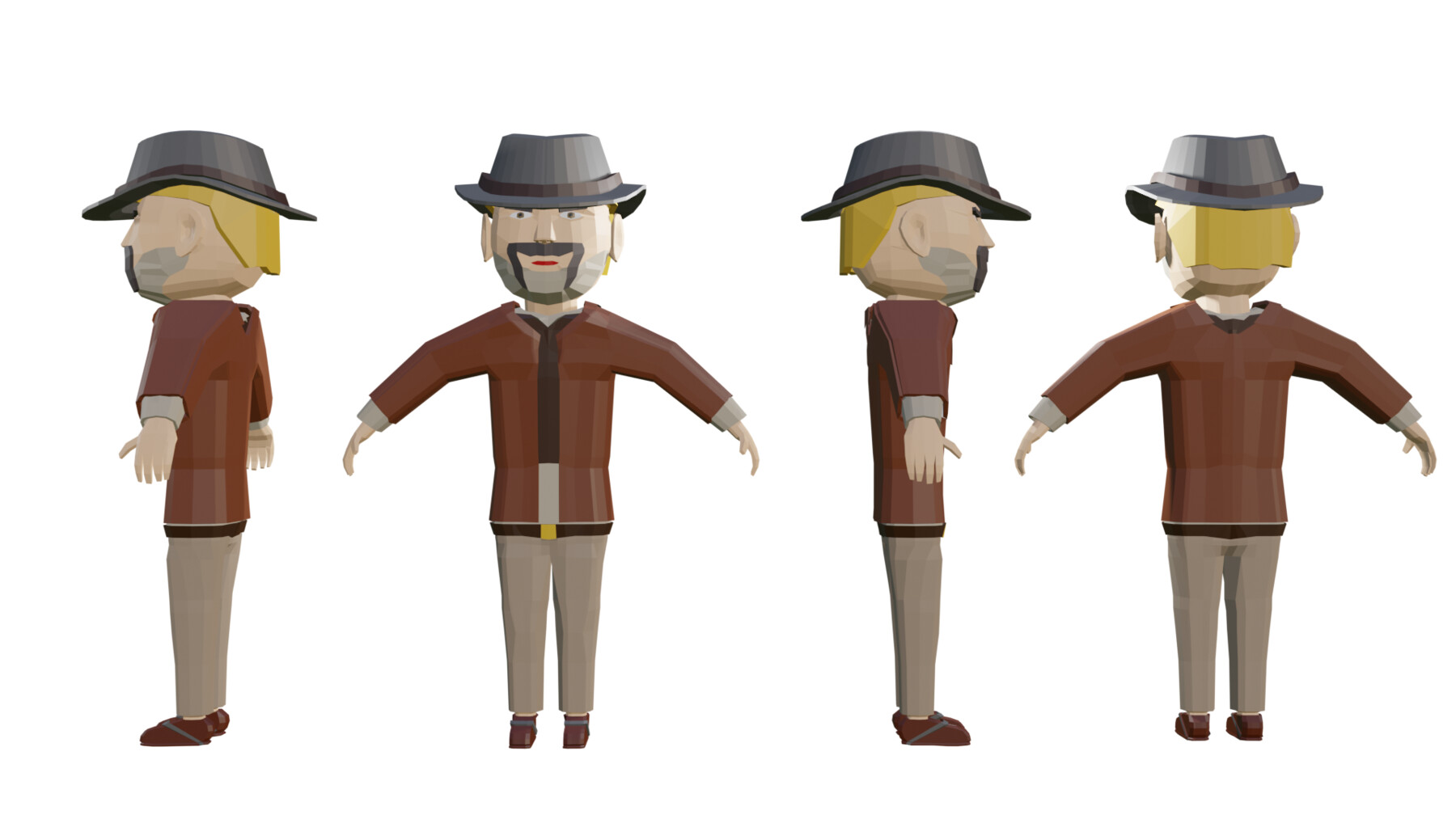 ArtStation - Wild West Outlaws - Character Pack | Game Assets
