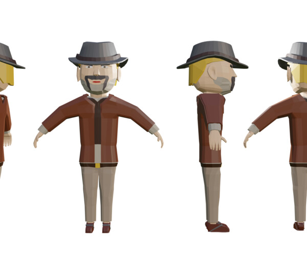 ArtStation - Wild West Outlaws - Character Pack | Game Assets