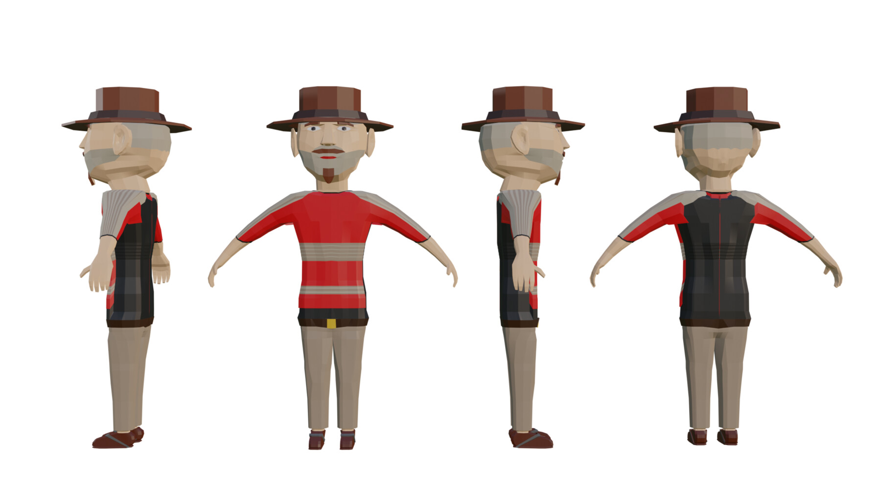 ArtStation - Wild West Outlaws - Character Pack | Game Assets