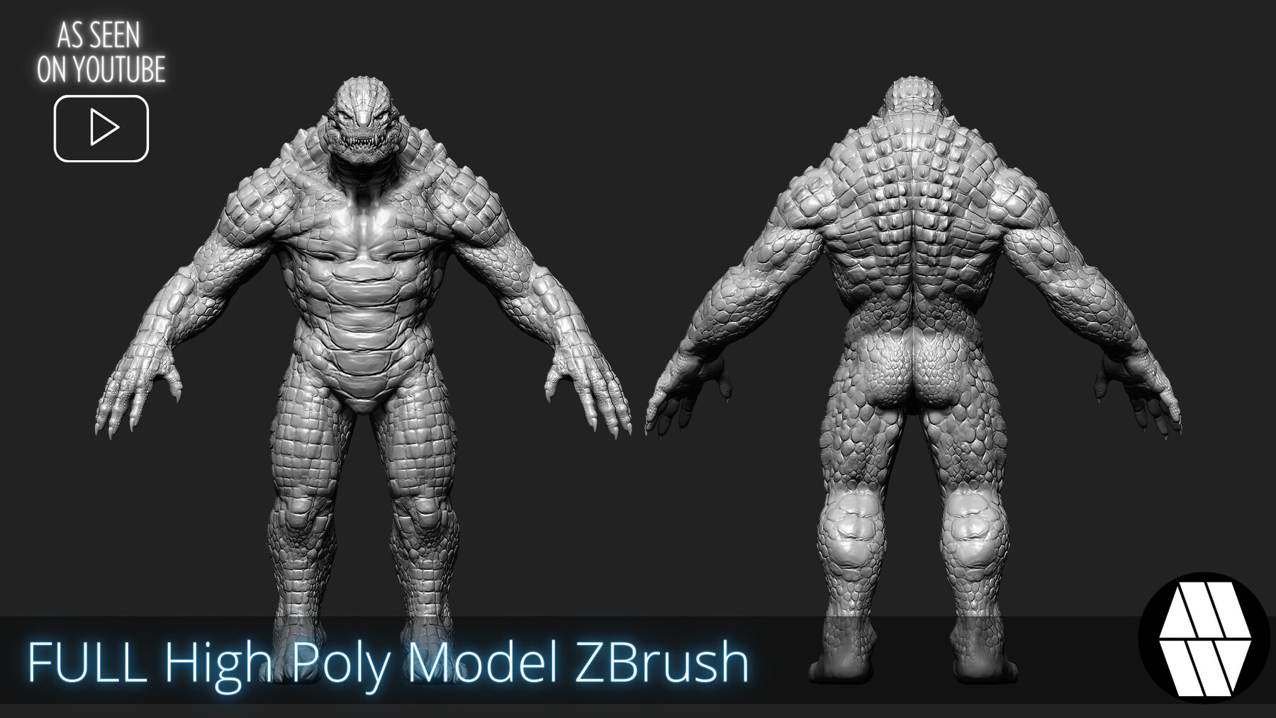 ArtStation - ZBrush Model: KillerCroc High Poly ZTL & FBX | Resources
