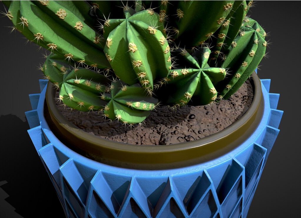 ArtStation - Cactus Cereus peruvianus florida | Game Assets