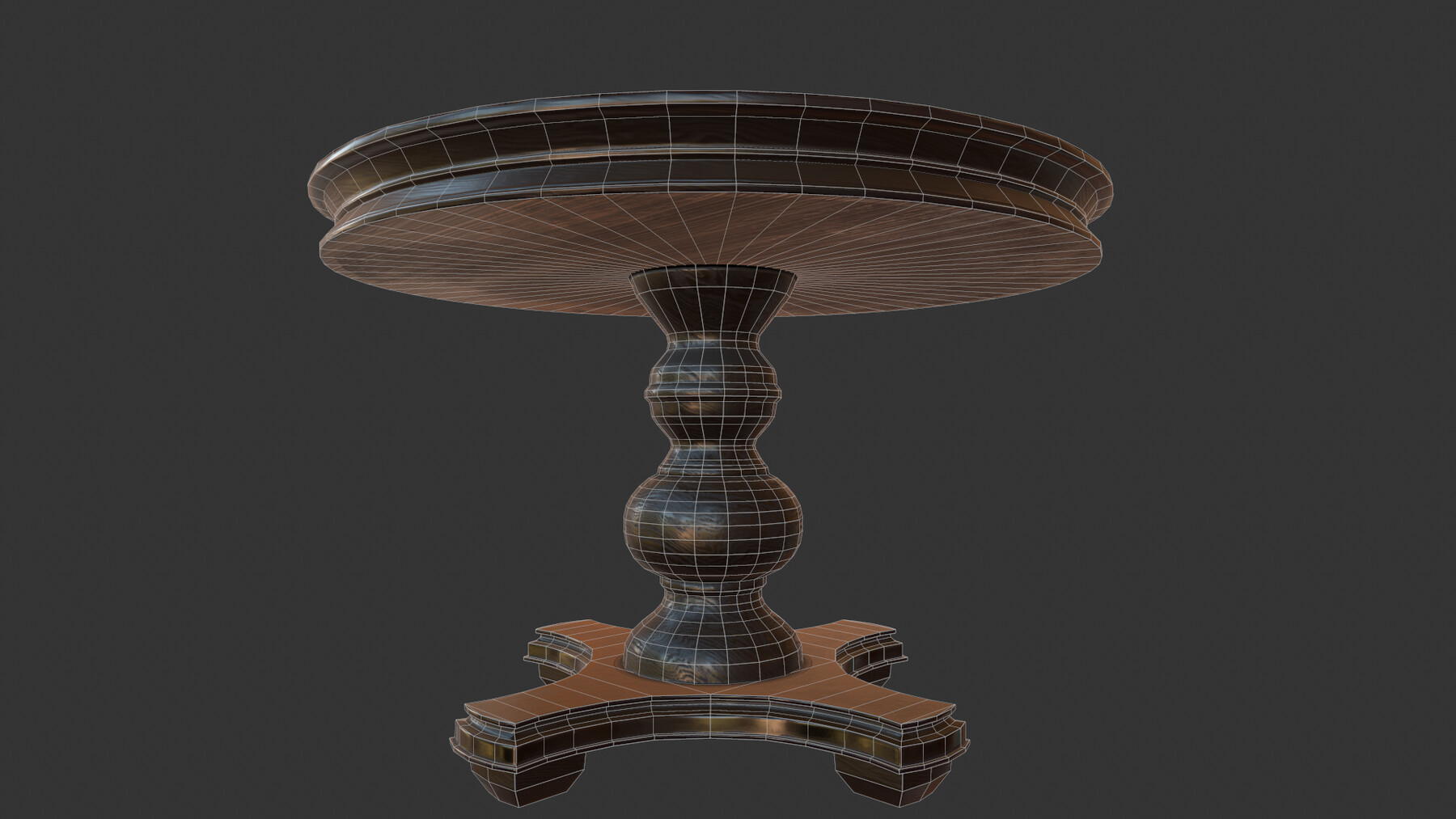 ArtStation - Round wooden table | Game Assets