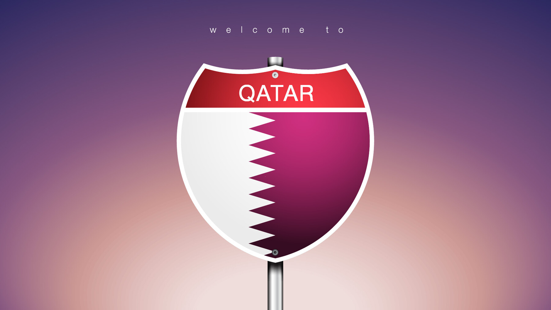 ArtStation - 10 ICON The City Label & Map of QATAR In American Signs ...