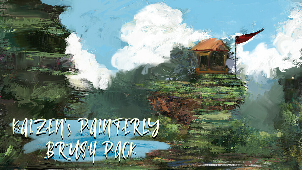 ArtStation - Kaizen's Painterly Brush Pack Procreate/PS | Brushes