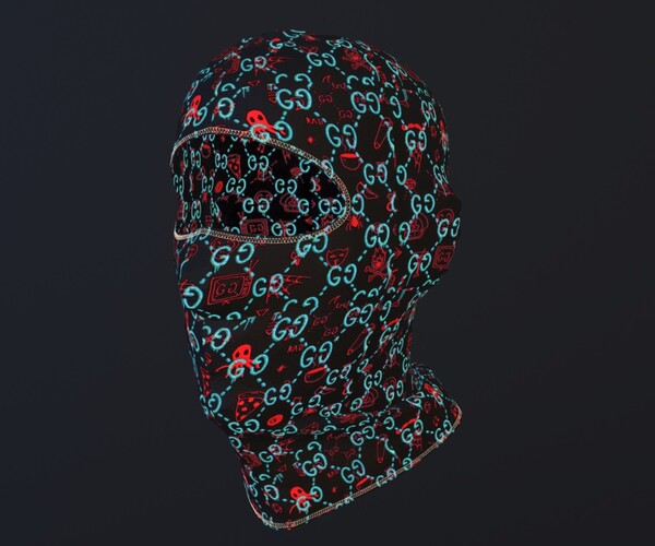 ArtStation - GUCCI GHOST BALACLAVA MASK low-poly PBR | Game Assets
