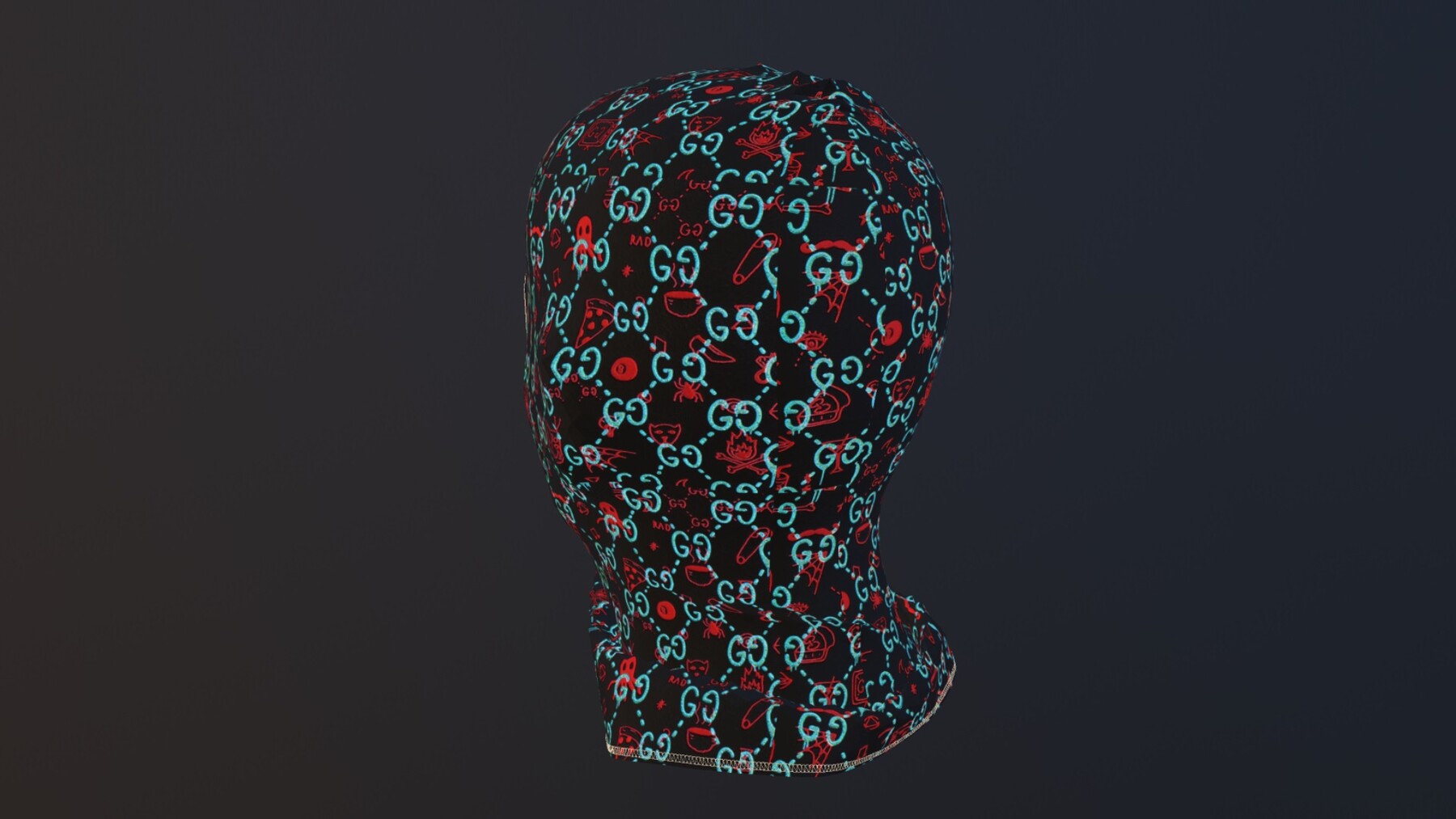 ArtStation - GUCCI GHOST BALACLAVA MASK low-poly PBR | Game Assets