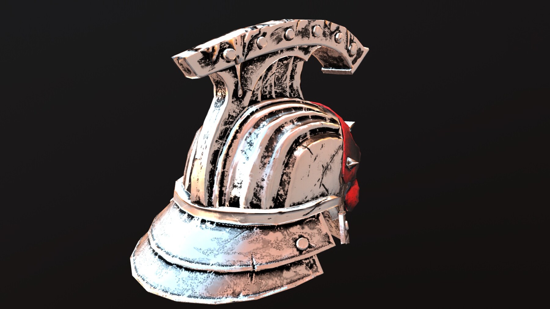 ArtStation - BRUTAL RPG SCULL HELMET low-poly PBR | Game Assets