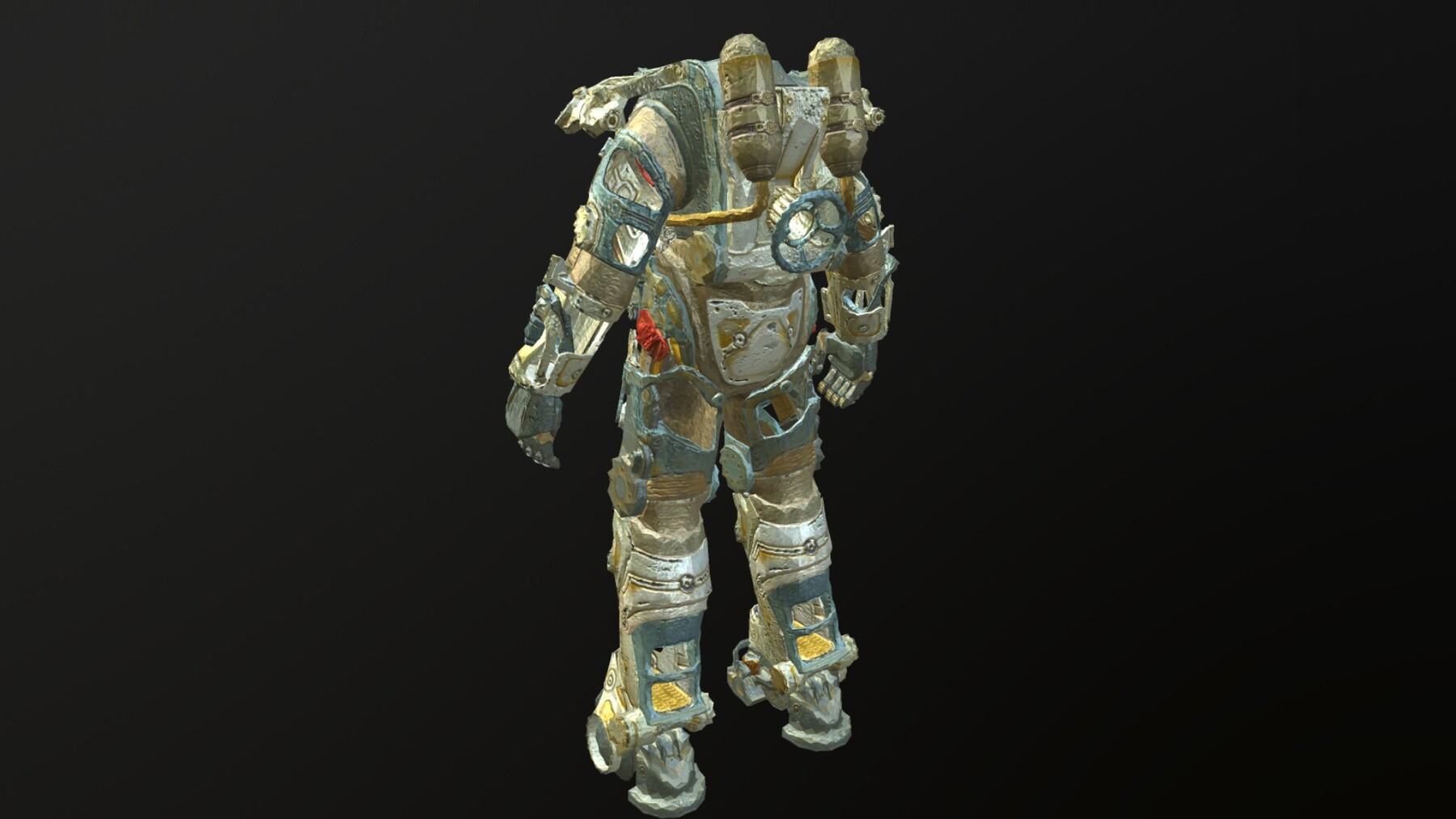 ArtStation - FALLOUT POWER ARMOR low-poly PBR | Game Assets