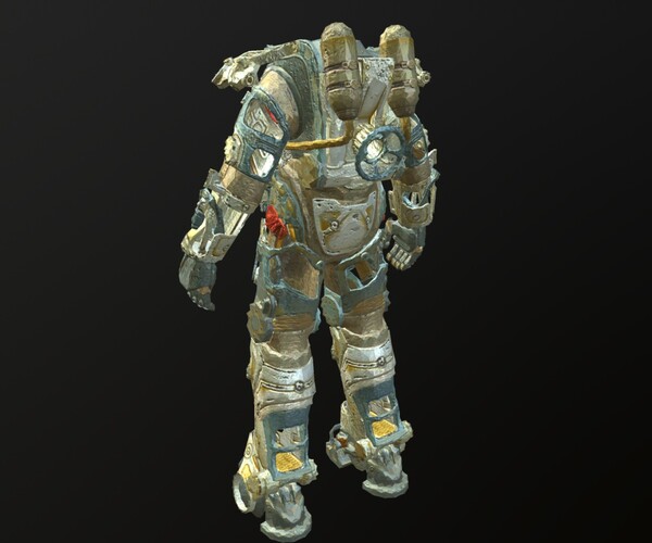 ArtStation - FALLOUT POWER ARMOR low-poly PBR | Game Assets
