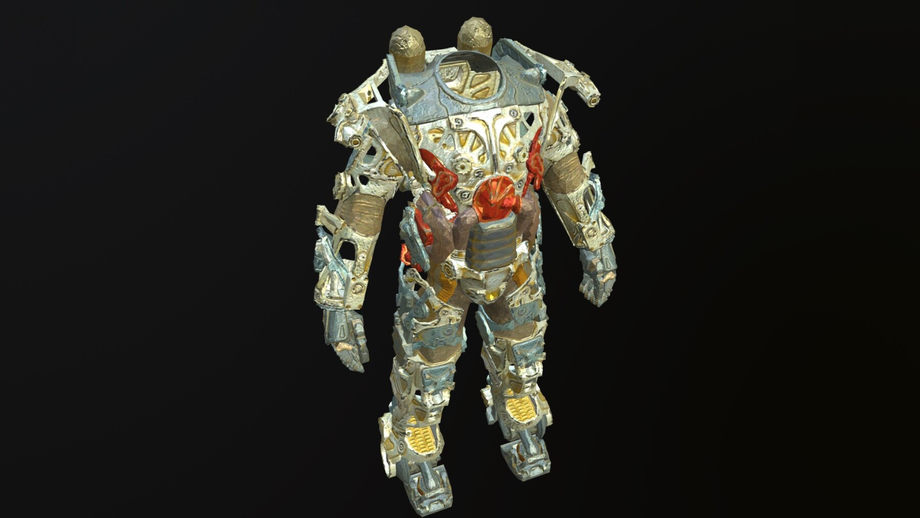 ArtStation - FALLOUT POWER ARMOR low-poly PBR | Game Assets