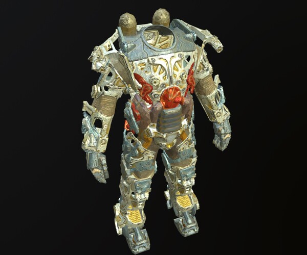 ArtStation - FALLOUT POWER ARMOR low-poly PBR | Game Assets