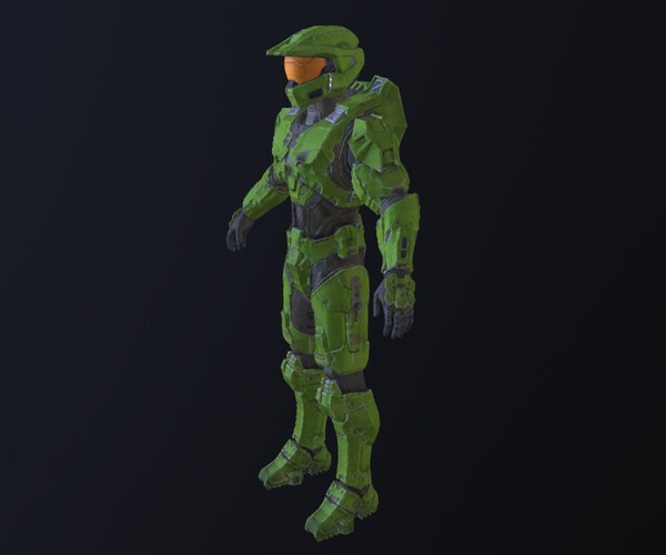 ArtStation - HALO MASTER CHIEF MODEL low-poly PBR | Game Assets