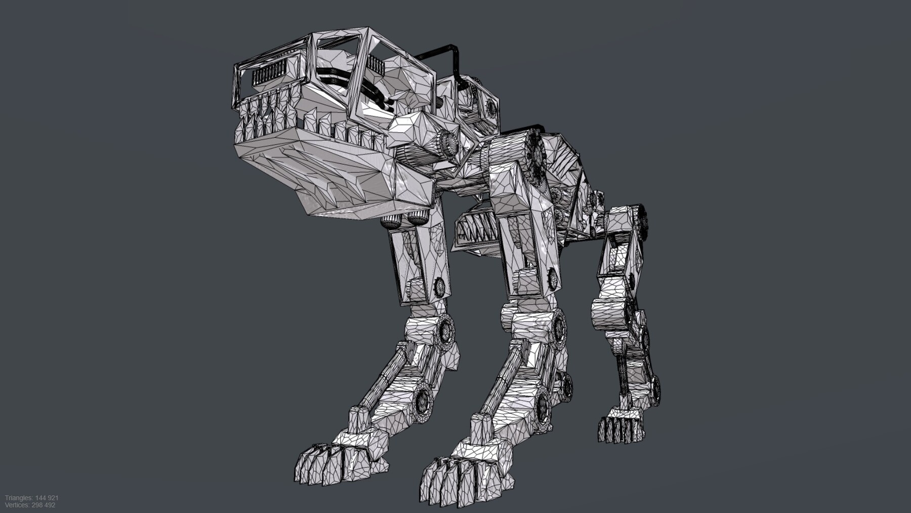 ArtStation - WOLFENSTEIN PANZERHUND DOG low-poly PBR | Game Assets