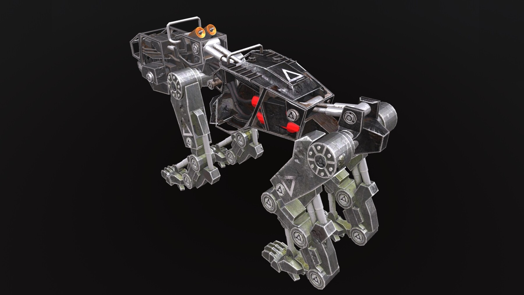 ArtStation - WOLFENSTEIN PANZERHUND DOG low-poly PBR | Game Assets