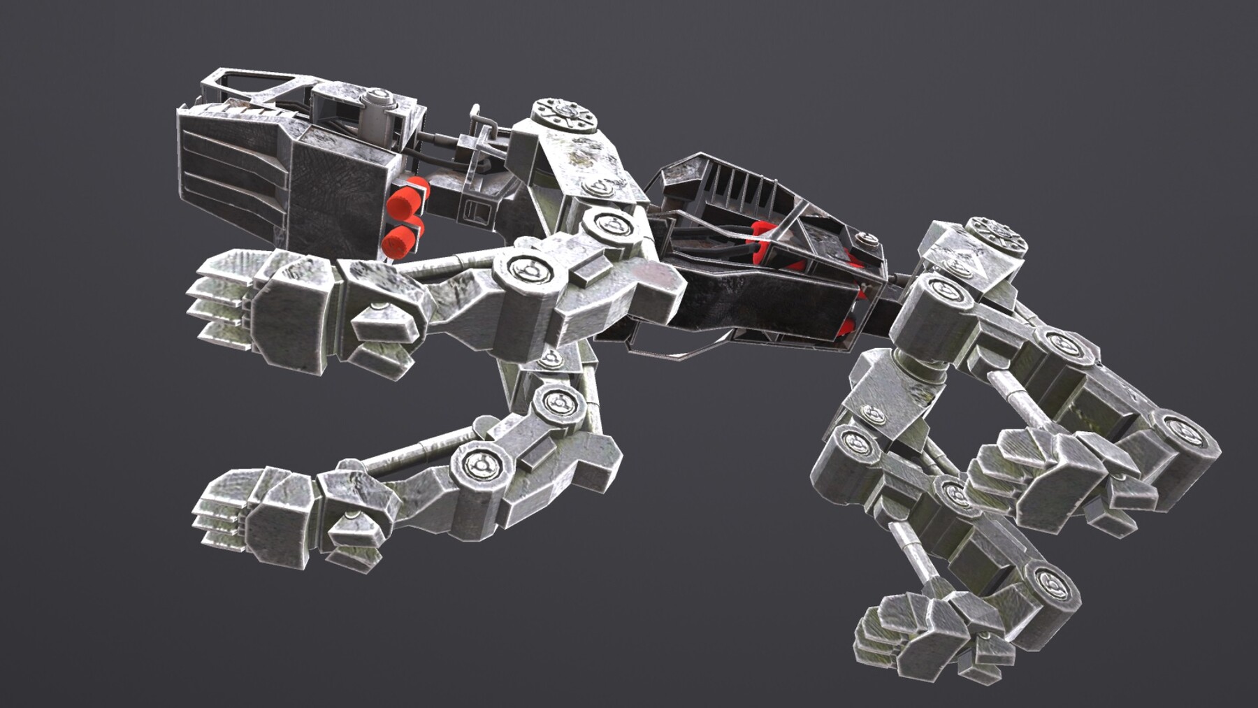 ArtStation - WOLFENSTEIN PANZERHUND DOG low-poly PBR | Game Assets