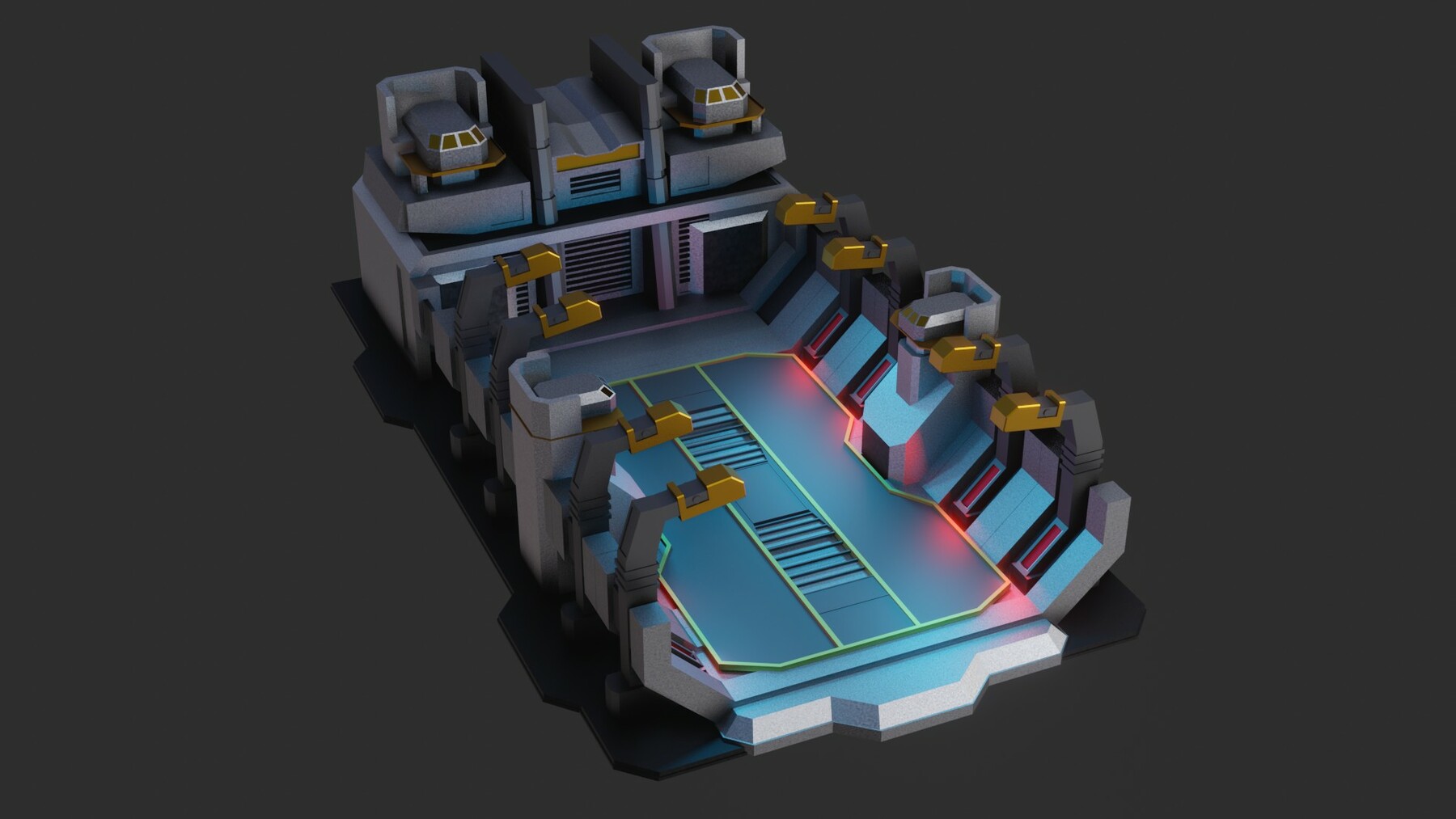 ArtStation - Sci-fi Military Station - Game Ready - PBR | Game Assets