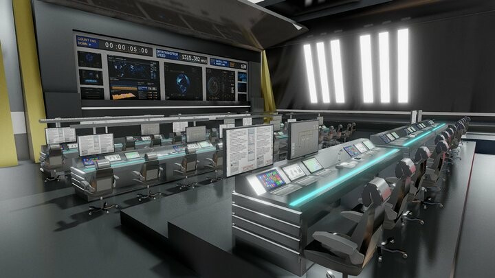 ArtStation - Control Center Interior | Resources