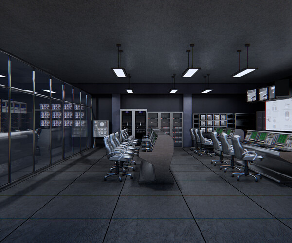 ArtStation - Control Center Interior | Resources