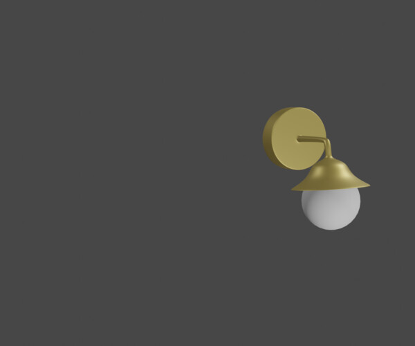 ArtStation - 3D Wall Lamp | Resources