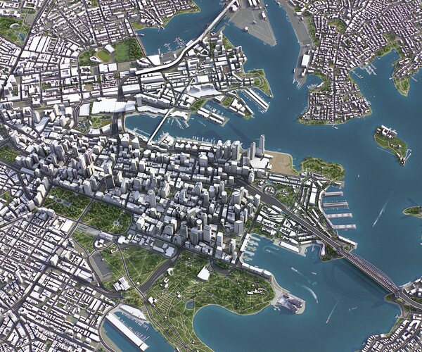 ArtStation - Sydney - 3D city model | Resources